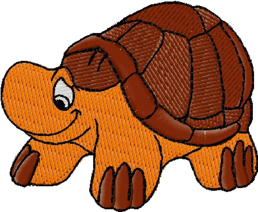 Turtle embroidery design - embnew.com
