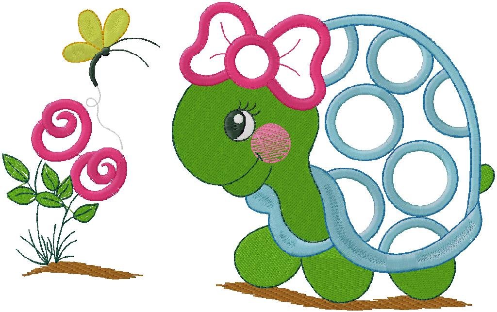 Turtle machine embroidery design - embnew.com