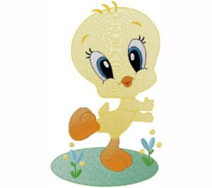 cute tweety machine embroidery design - embnew.com