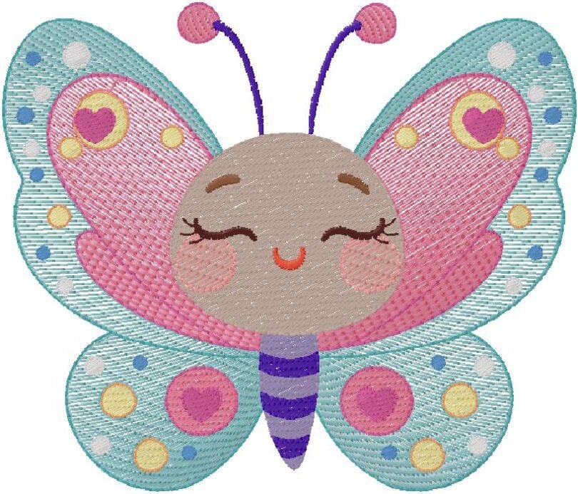 Butterfly machine Embroidery Design - embnew.com